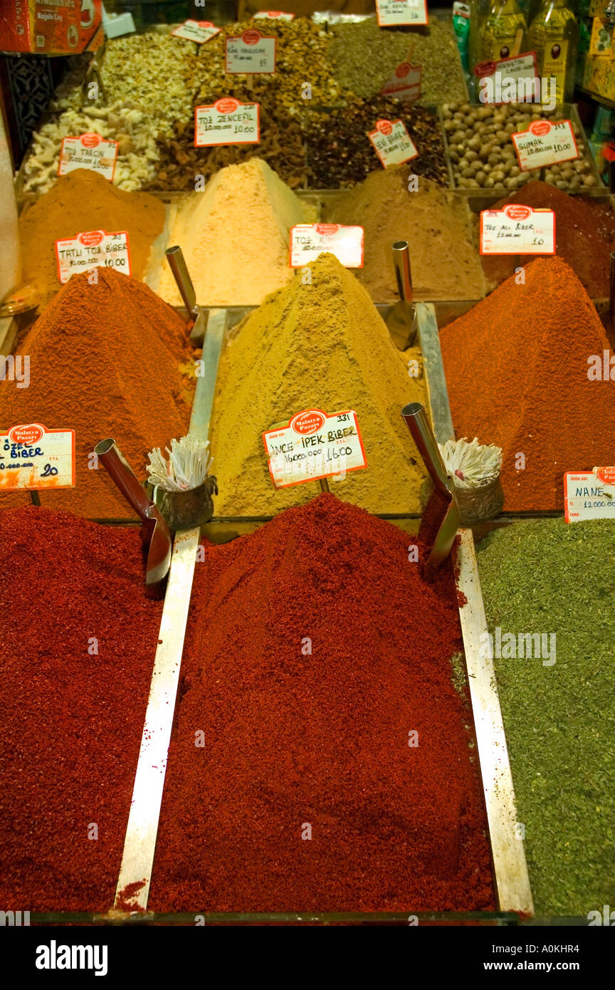 Egyptian spice bazaar istanbul stand hi-res stock photography and ...