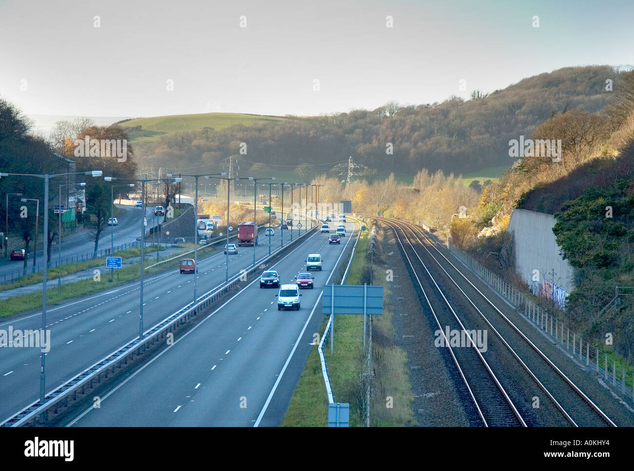 A55 North Wales at Colwyn Bay Stock Photo - Alamy