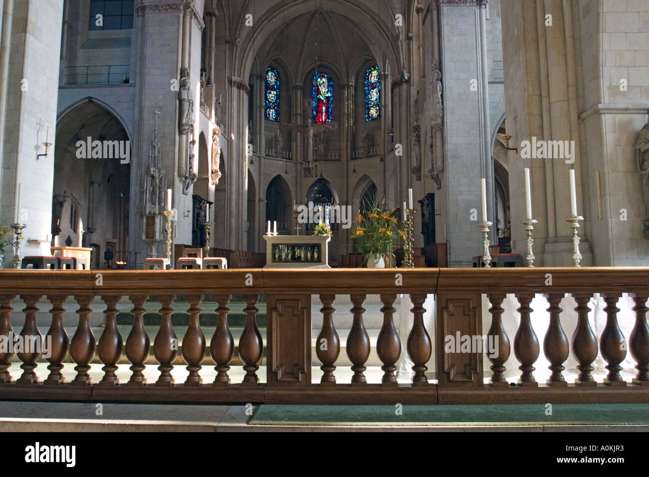 Interior in a church Stock Photo - Alamy