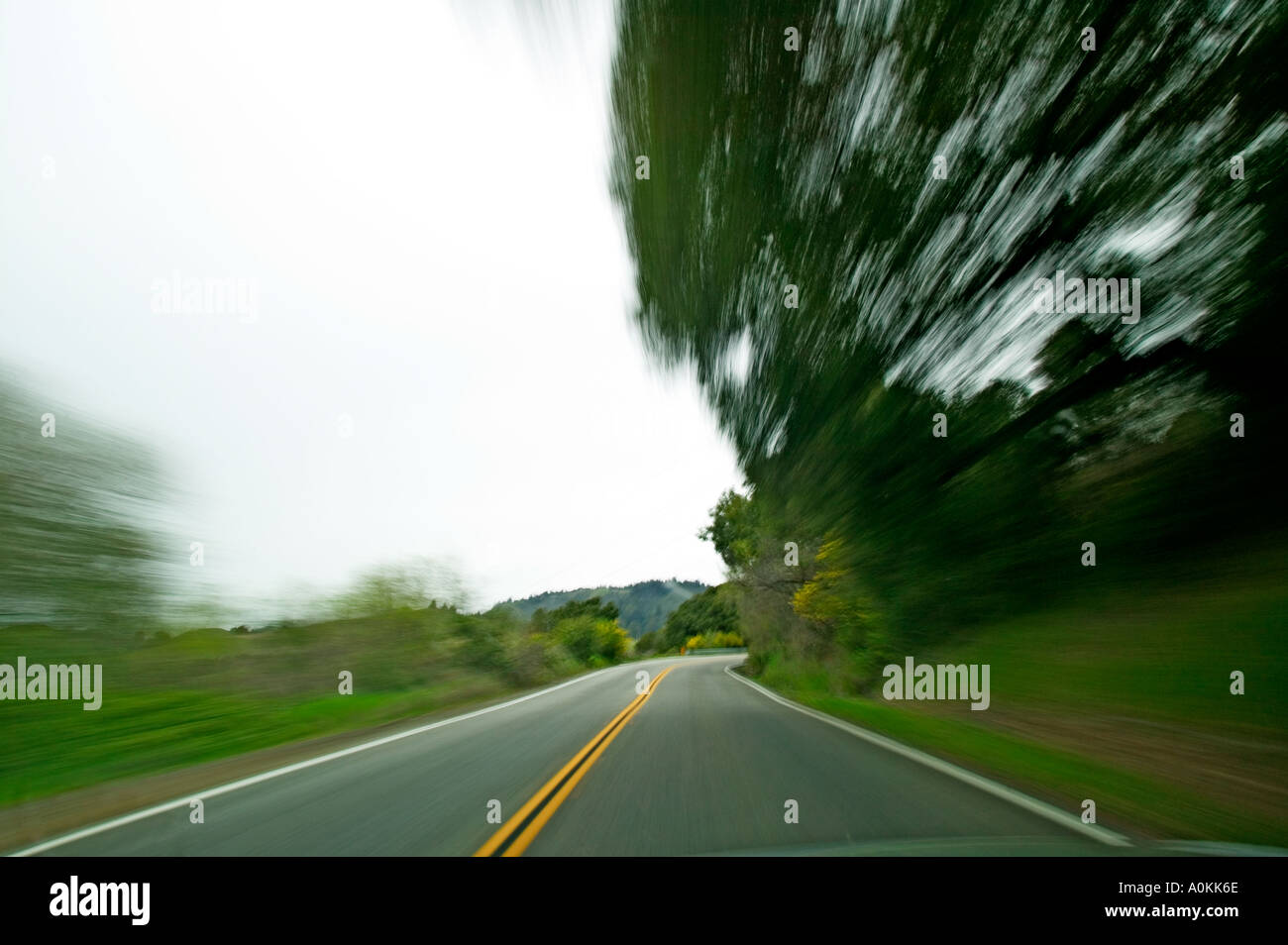 Blurred rural road Stock Photo - Alamy