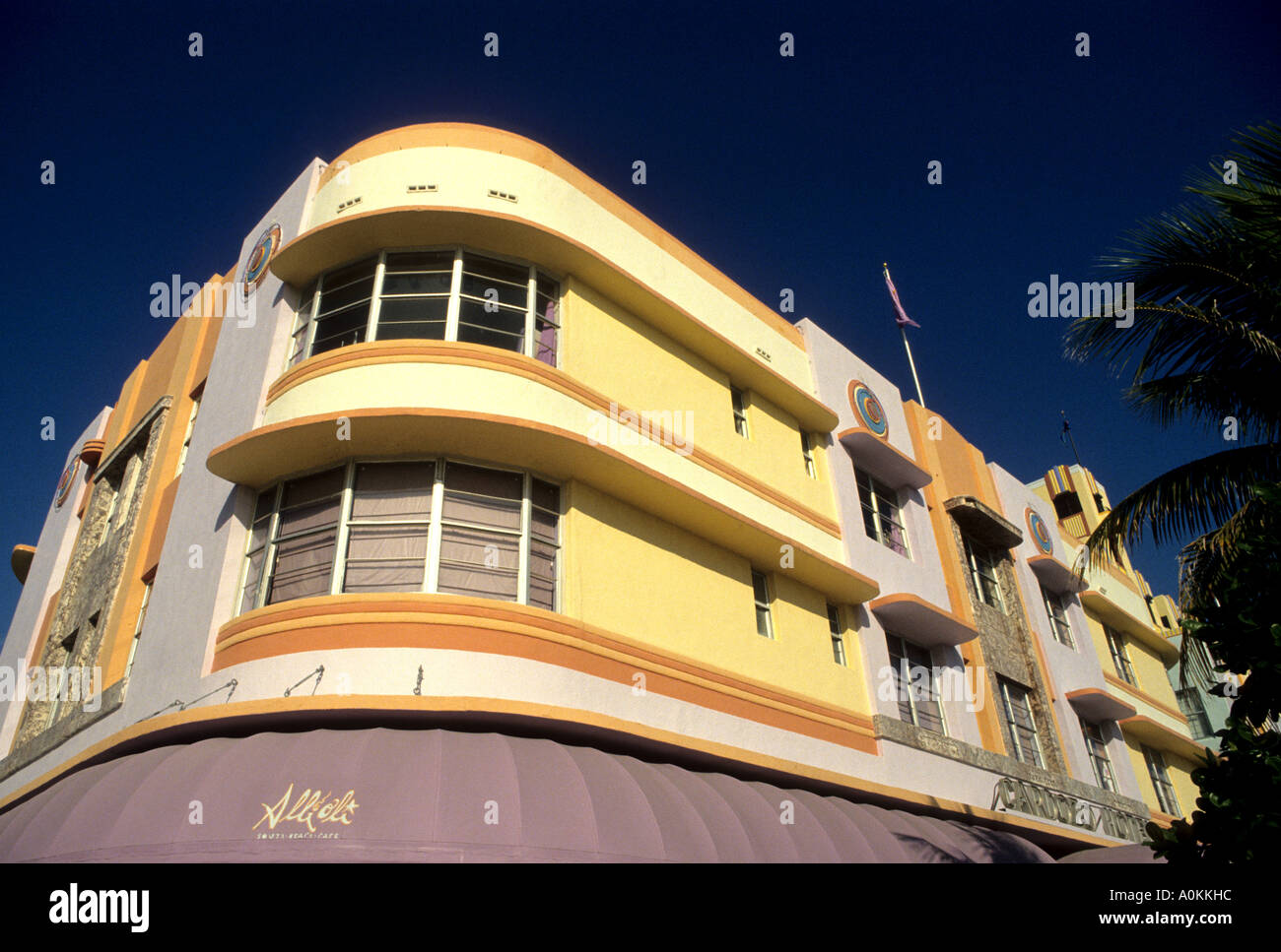 Art deco architecture along South Beach,Miami,Florida Stock Photo - Alamy