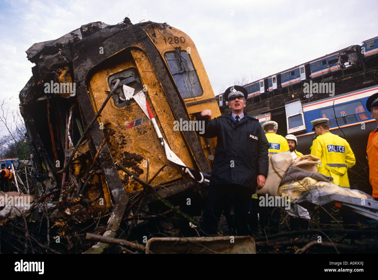The train crash at Purley in Surrey England on March 4th 1989 Six ...