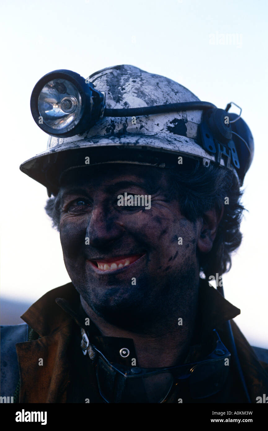 A coalminer at the Tower Colliery in Hirwaun Glamorgan South Wales ...
