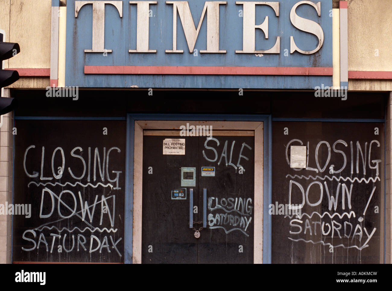 A Times Furnishing shop, closed down in Stoke on Trent, England Stock ...