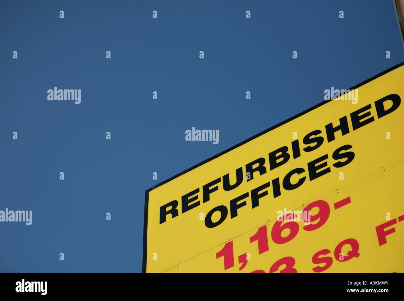 refurbished offices sign Stock Photo - Alamy