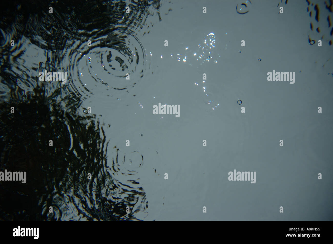 Close up shallow puddle raindrops hi-res stock photography and images ...