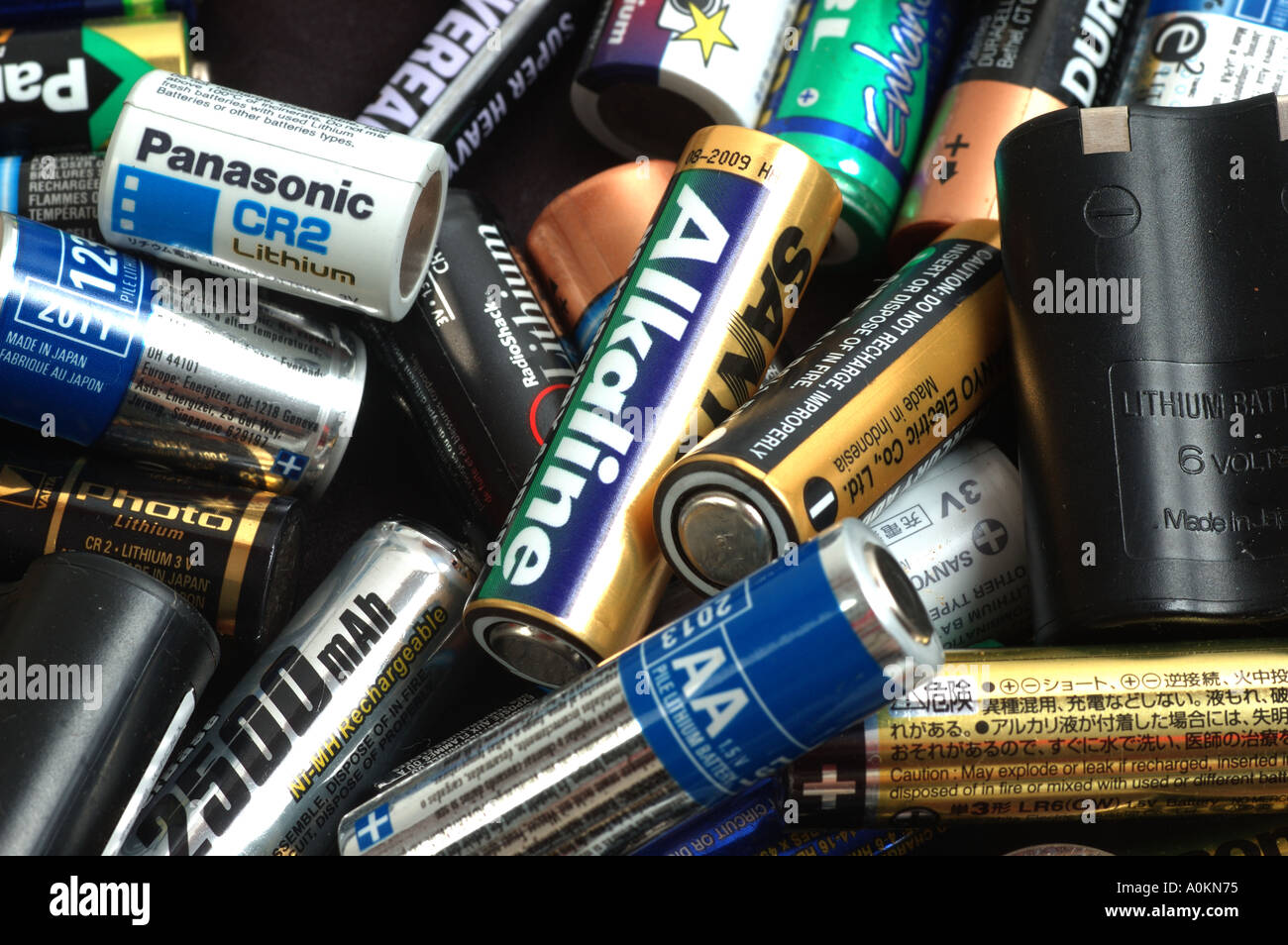 pile of watch and camera batteries dsc 9880 Stock Photo - Alamy