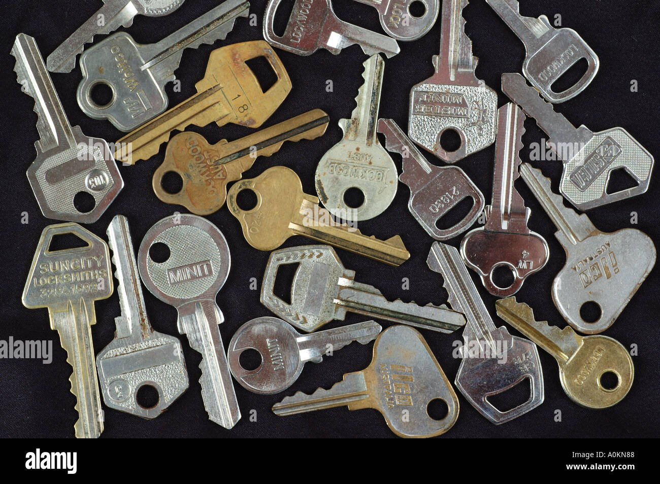 collection of old door keys large and small dsc 9896 Stock Photo - Alamy