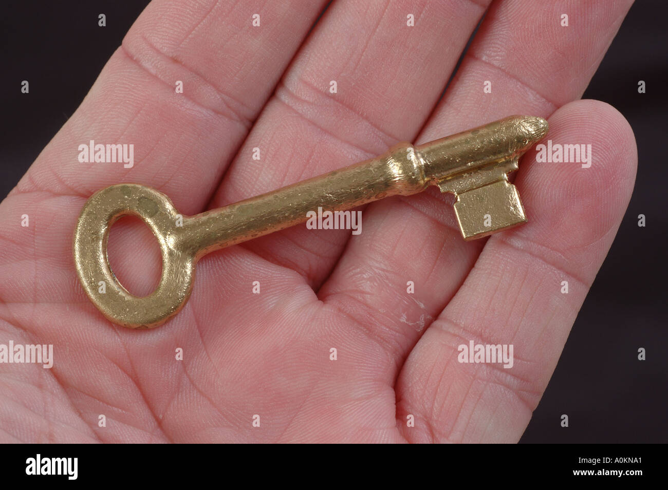 old key in the palm of a hand dsc 9912 Stock Photo - Alamy
