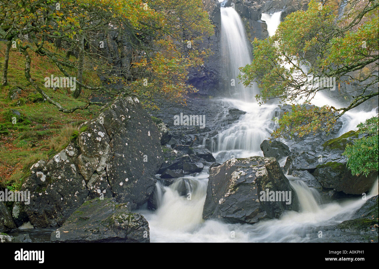 Eas Fors Waterfall Isle Of Mull Scotland Stock Photo - Alamy