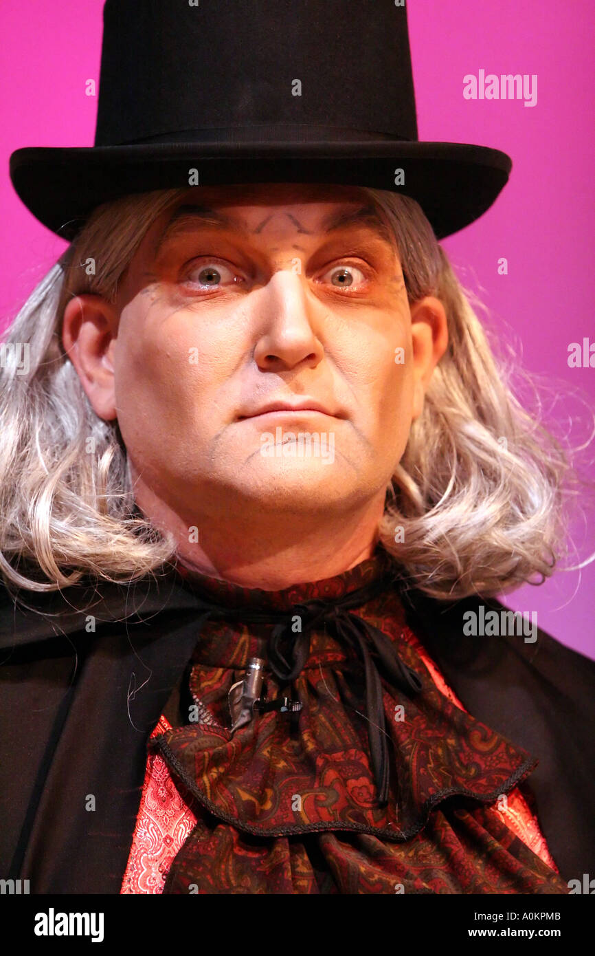 Actor dressed as an evil old man Stock Photo - Alamy