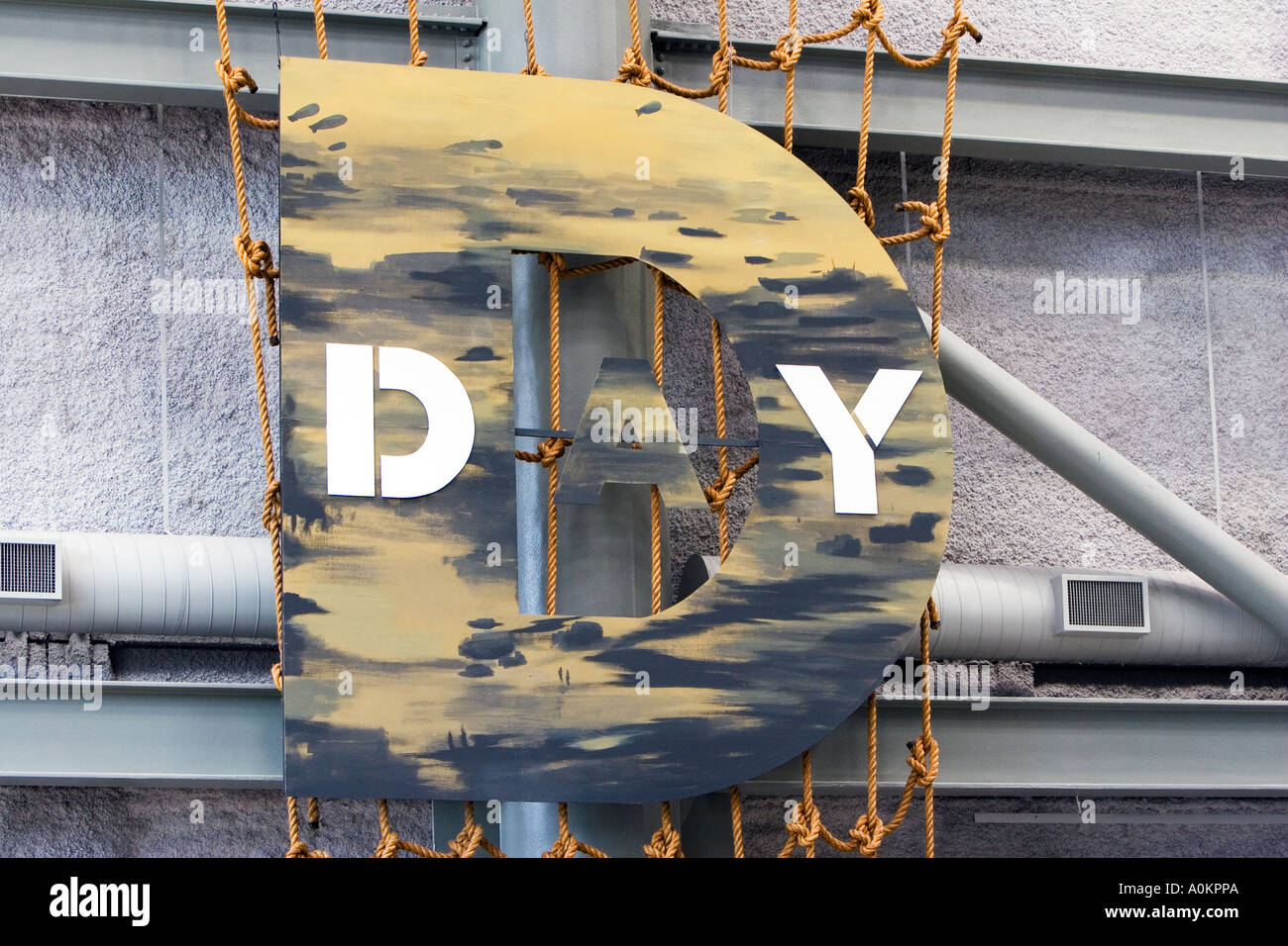 Emblem of the National D Day Museum in New Orleans Louisiana Stock ...