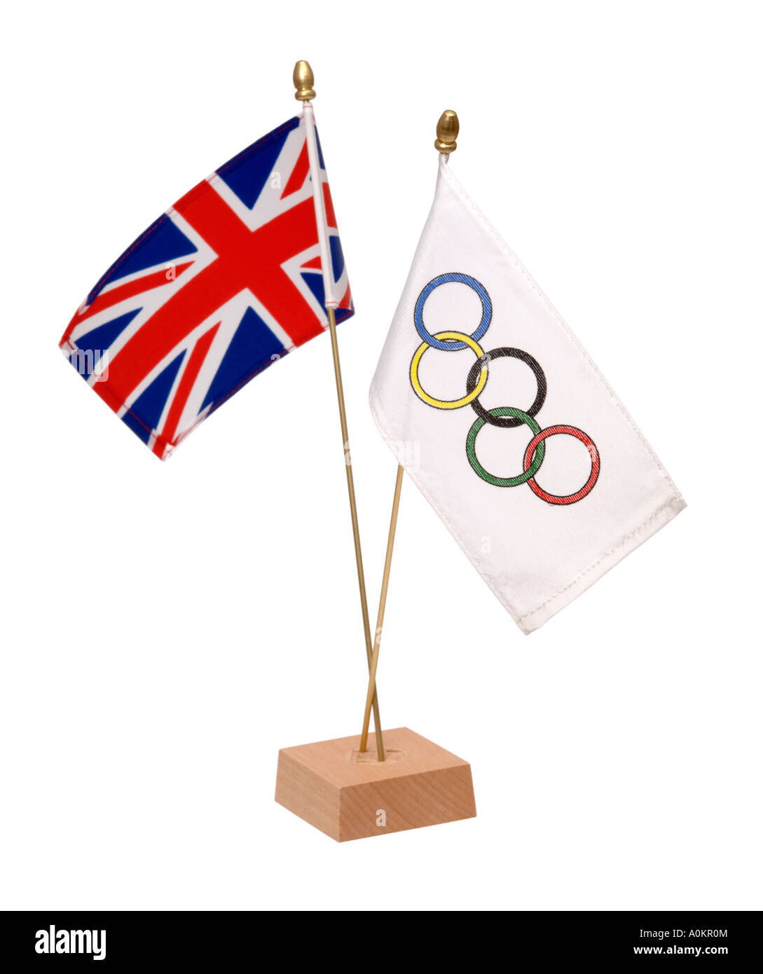 Union jack and olympic flag Stock Photo - Alamy