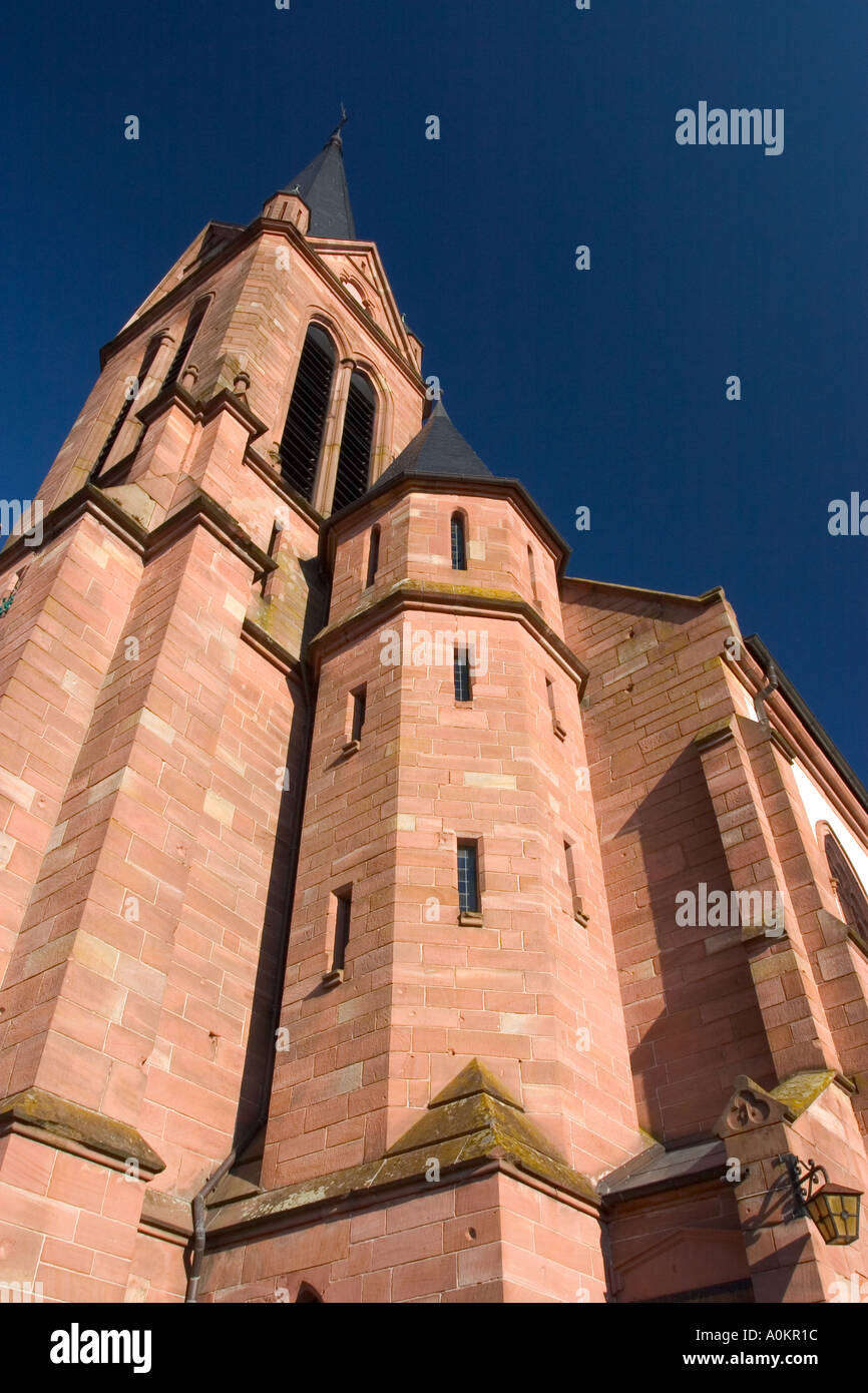 Church Lembach Alsace France Stock Photo - Alamy