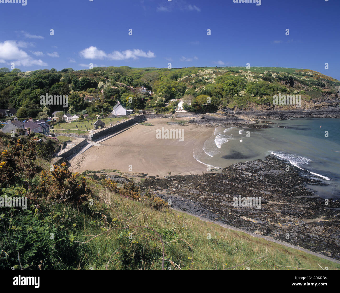 Cwm yr eglwys Fishguard Pembrokeshire Coast National Park Wales Stock ...