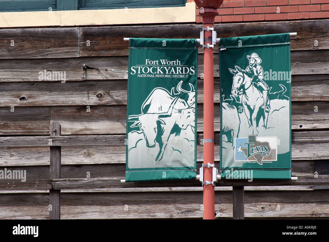 Fort Worth Stockyards sign Stock Photo - Alamy