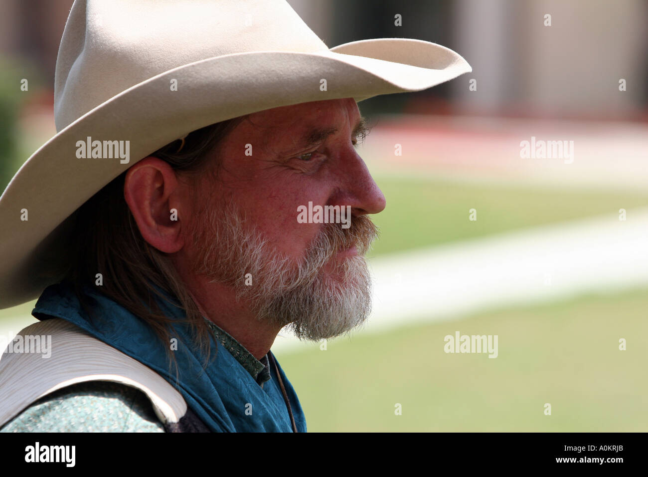 Cowboy actor profile Stock Photo - Alamy
