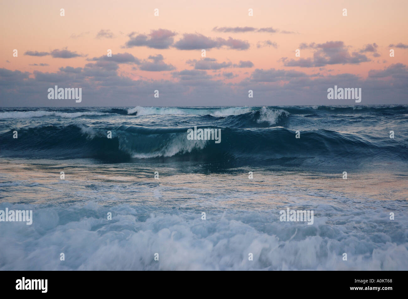 Wild surf on empty deserted beach dsca 0518 Stock Photo - Alamy