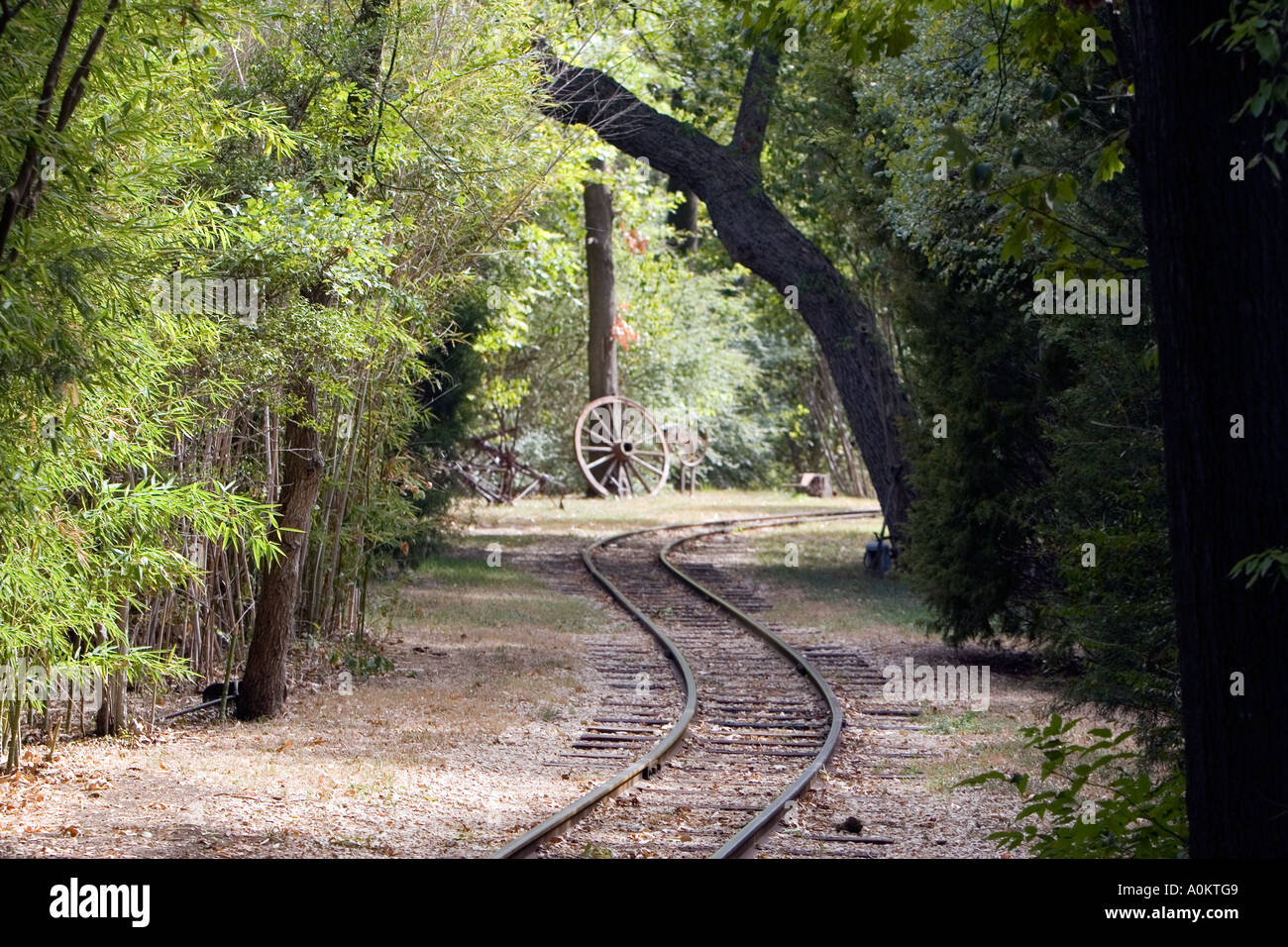 Train tracks in an S curve Stock Photo - Alamy