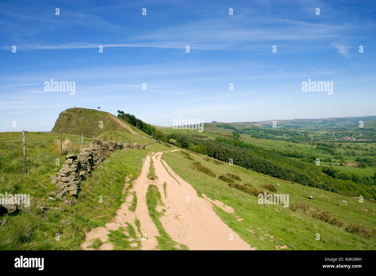 "Mam Tor" Mountain Summit On The Path Towards "Back Tor" And The ...