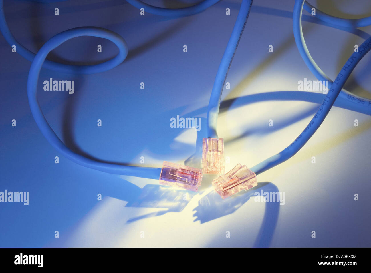 Computer Network Cables Stock Photo - Alamy