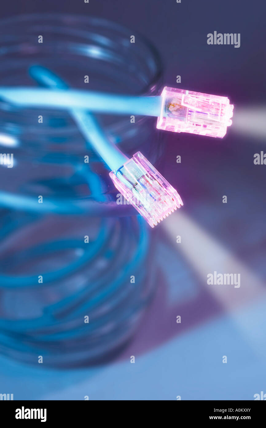 Computer Network Cable Stock Photo - Alamy