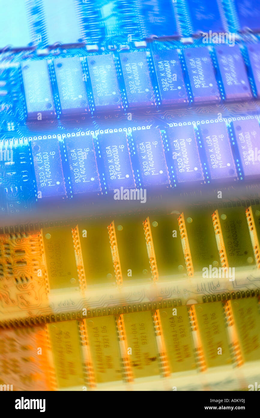Computer Memory Chips Stock Photo - Alamy