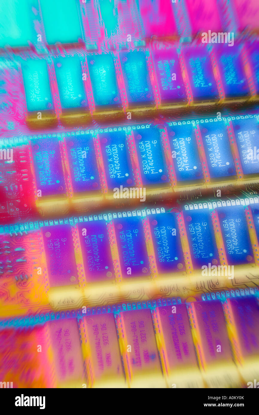Computer Memory Chips Stock Photo - Alamy