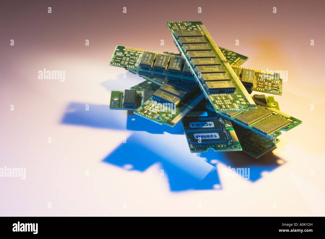 Computer Memory Chips Stock Photo - Alamy