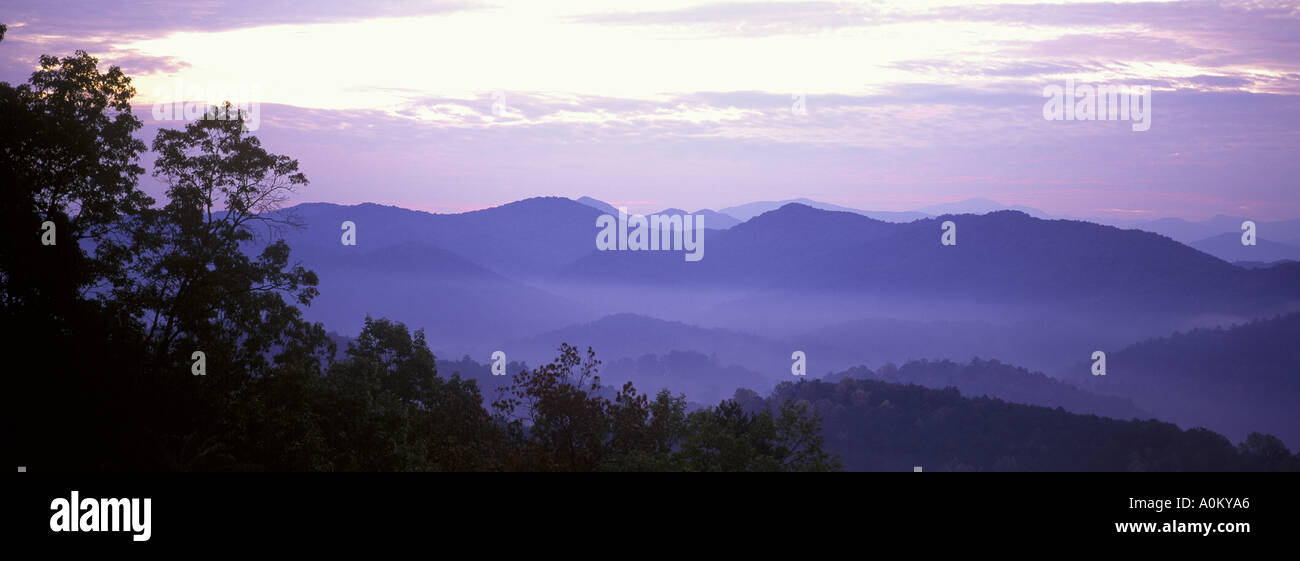 Virginia Sunrise on the Blue Ridge Mountains of Virginia USA Stock ...