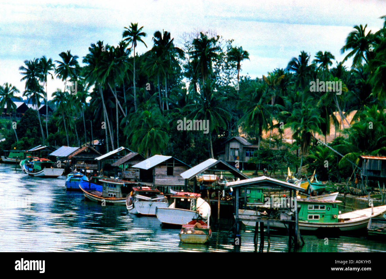 Singapore Fishing Village Stock Photo - Alamy