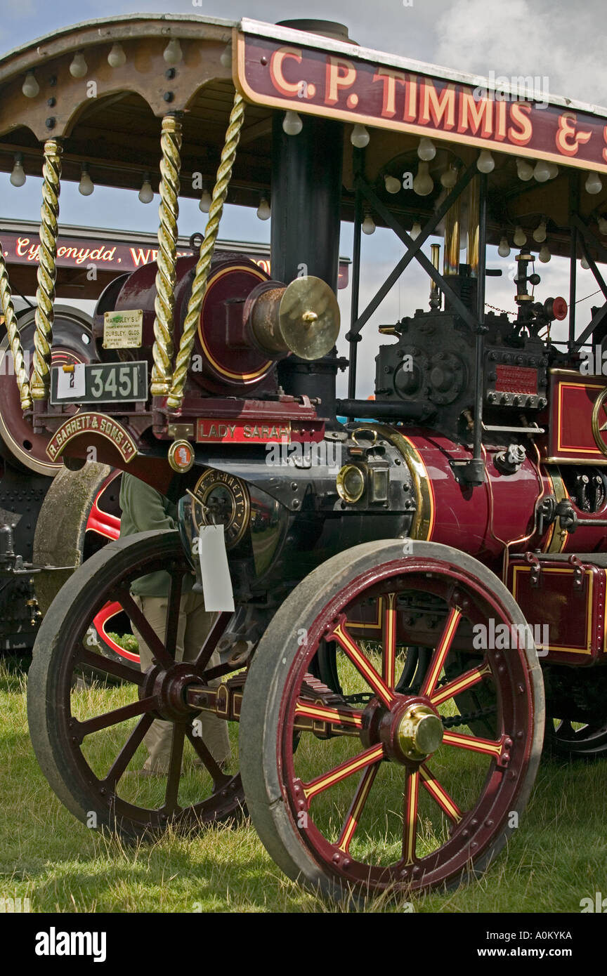 Traction engine at Clyro Steam Fair. Vertical image Stock Photo - Alamy