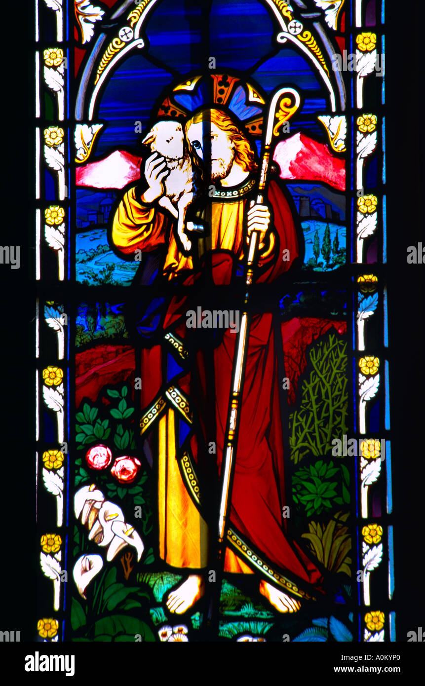 Jesus Sheep Stained Glass High Resolution Stock Photography and Images ...