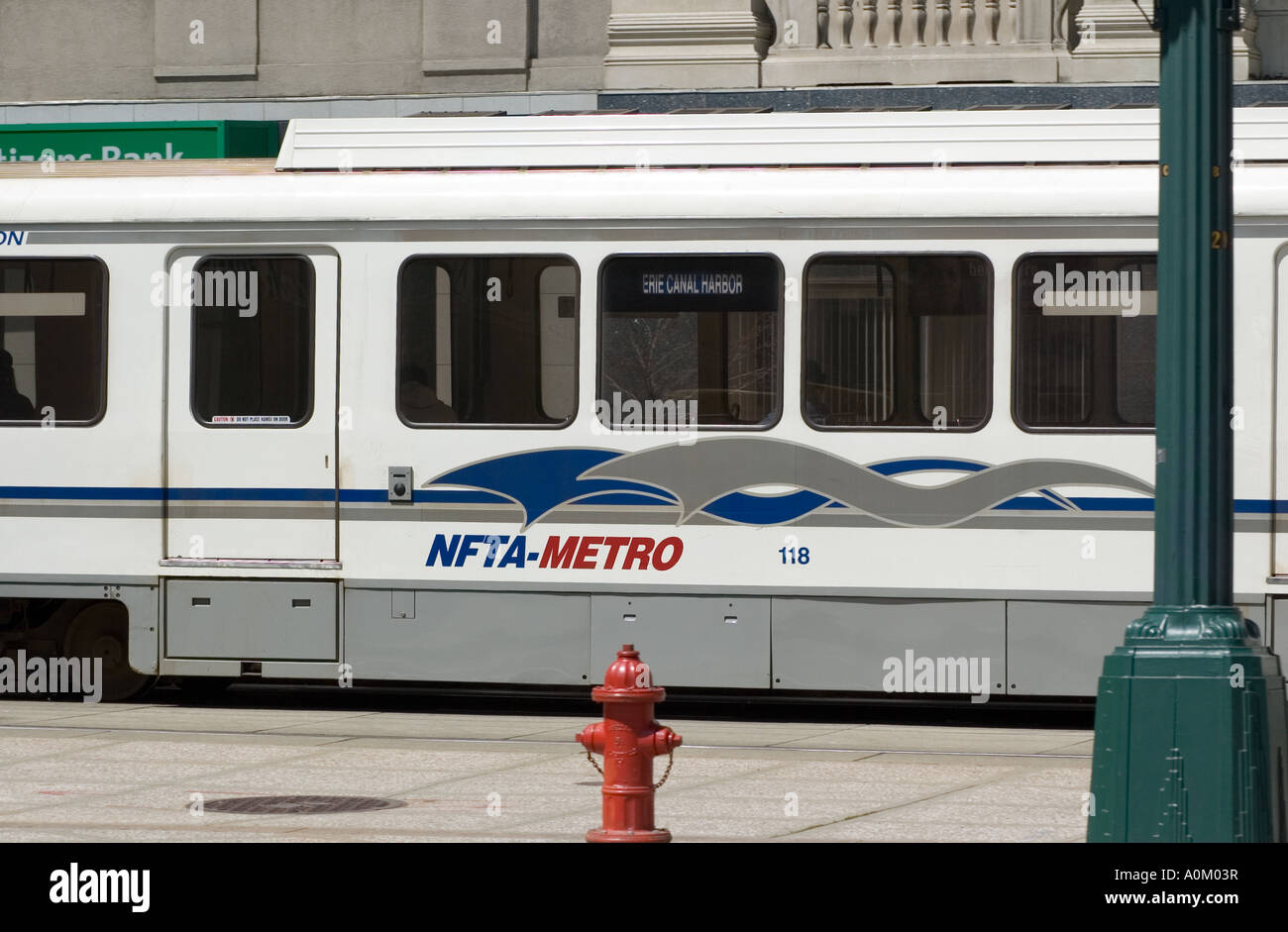 NFTA Metro Streetcar in Buffalo New York State Stock Photo - Alamy