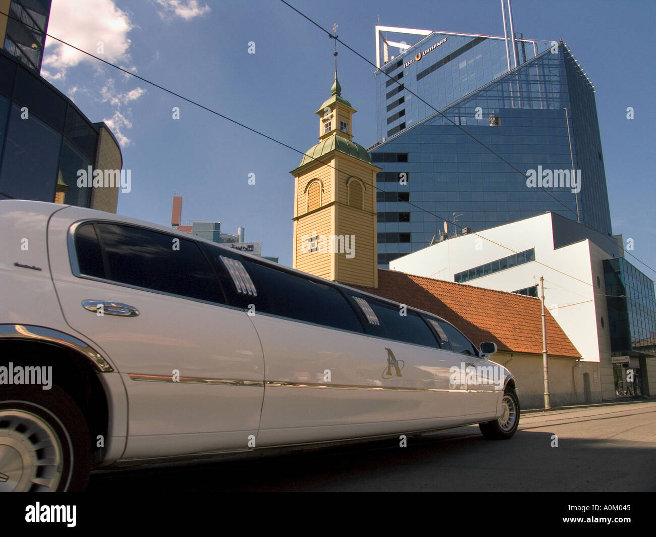 Stretch limousine in street in hi-res stock photography and images - Alamy