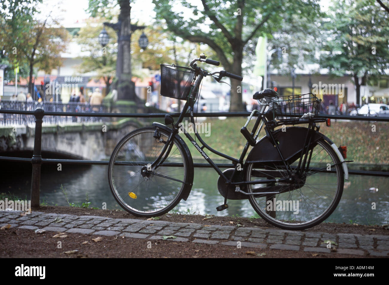 Bicycle in Dusseldorf Germany Stock Photo - Alamy