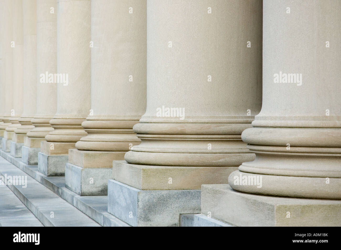 Pillars at the Widener Library in Harvard Yard, Cambridge ...