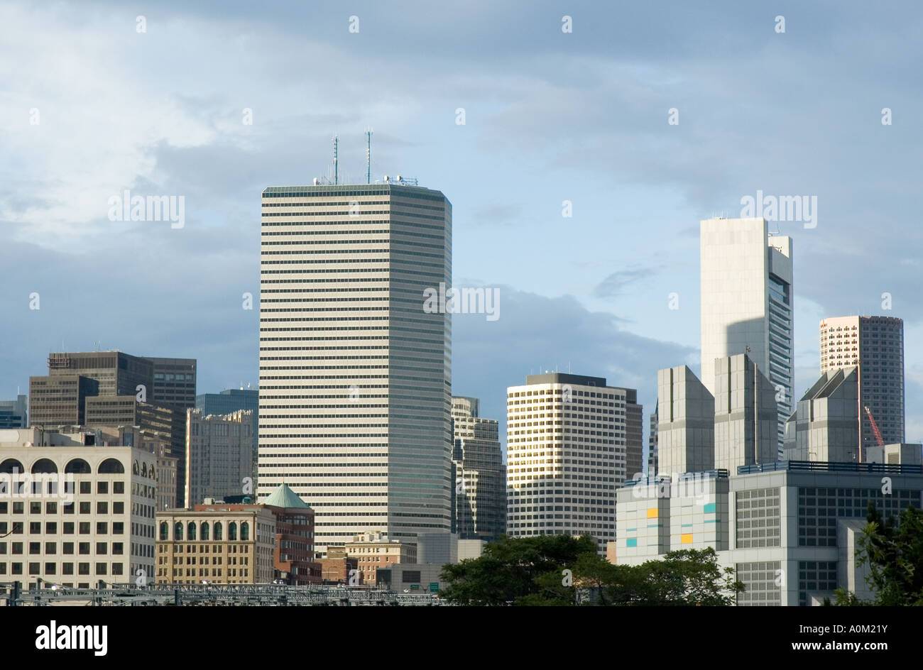 Boston skyscraper scene Stock Photo - Alamy