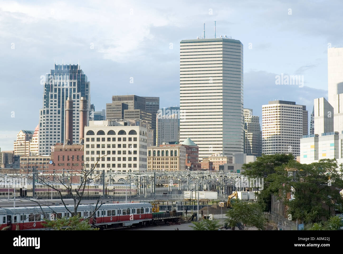 Boston skyscraper scene Stock Photo - Alamy