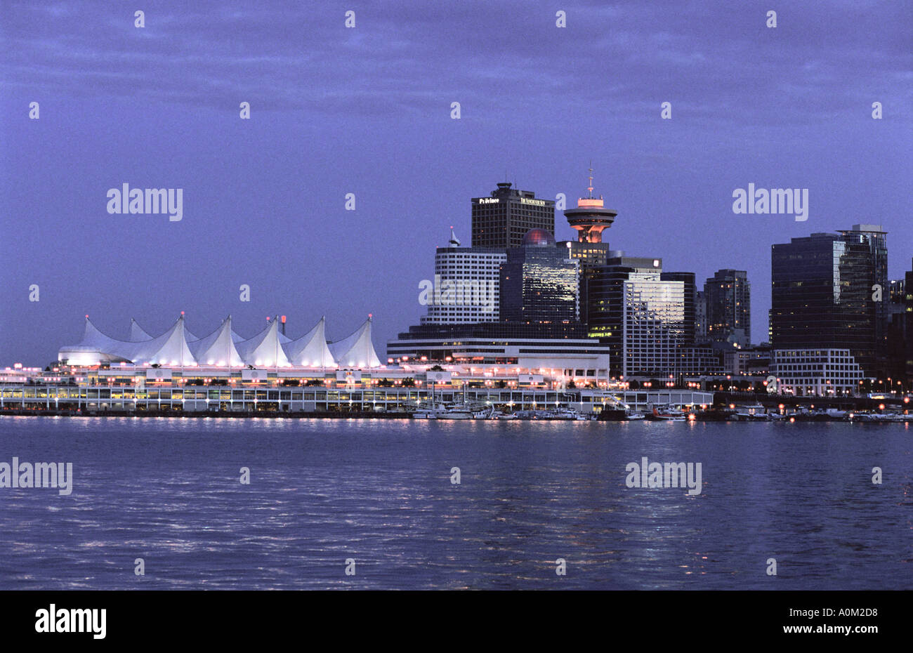 Canada Place at night Vancouver Canada Stock Photo - Alamy