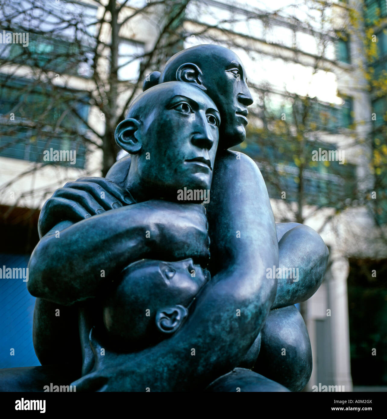 Sculptor Jon Buck's "The Family" sculpture in Sheldon Square ...