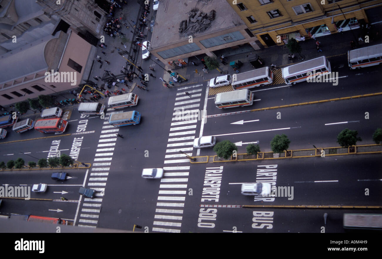 Traffic on Tacna avenue in Lima, Peru Stock Photo - Alamy