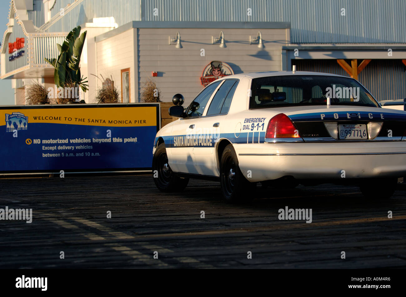 Santa Monica Police Department patrol car parked on Santa Monica ...