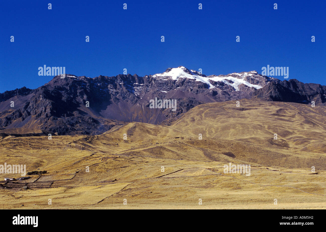 Mountains and farming land of the pampa in south Peru Stock Photo - Alamy