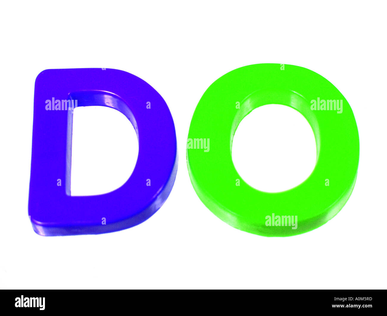 Fridge Magnets spelling the word do Stock Photo - Alamy