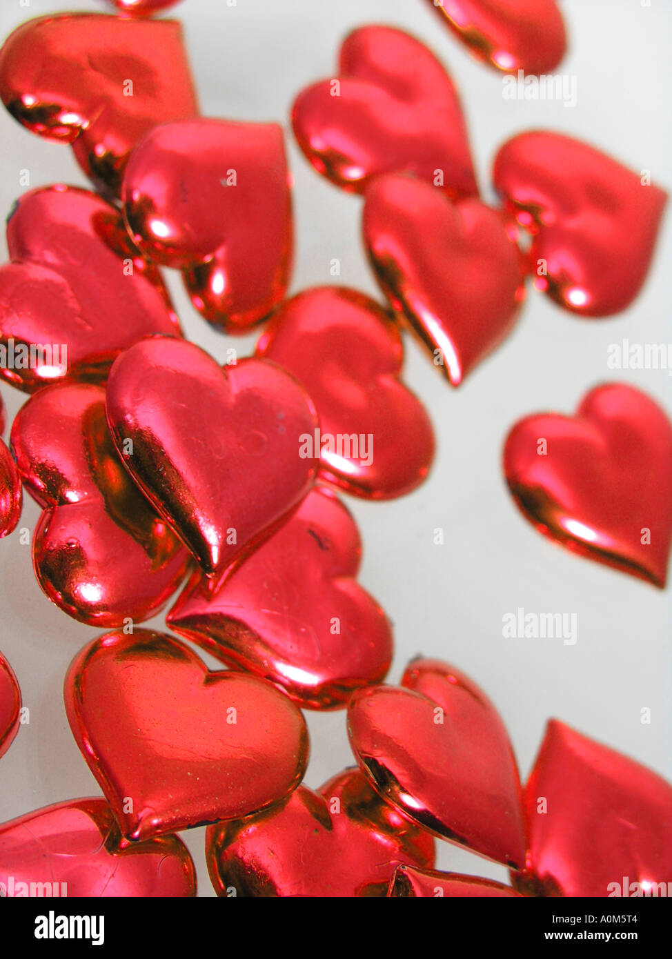 Red Heart shapes Stock Photo - Alamy