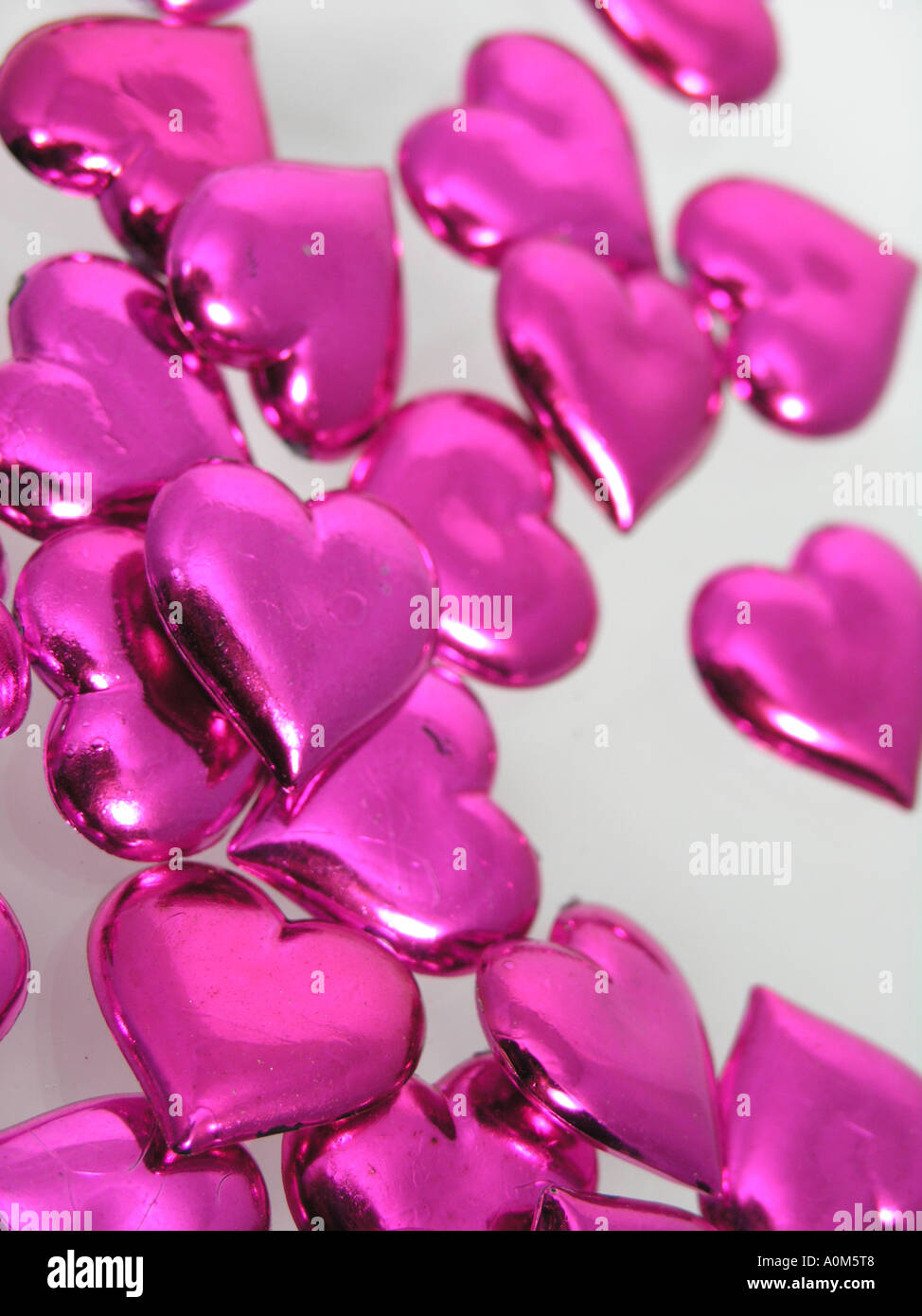 Pink Heart shape Stock Photo - Alamy