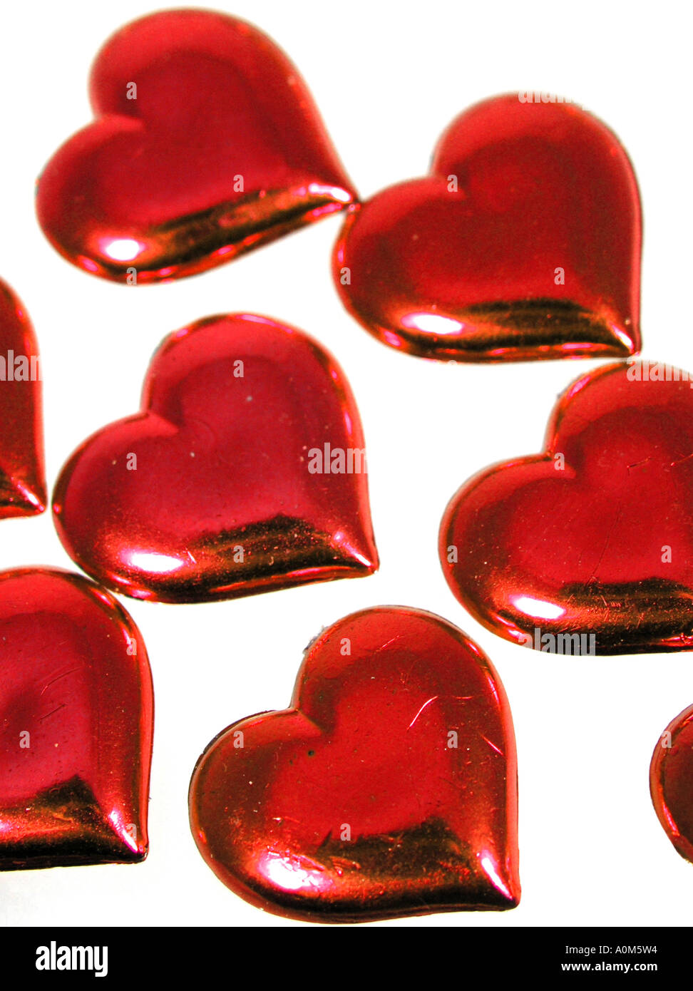 Red Heart shapes Stock Photo - Alamy