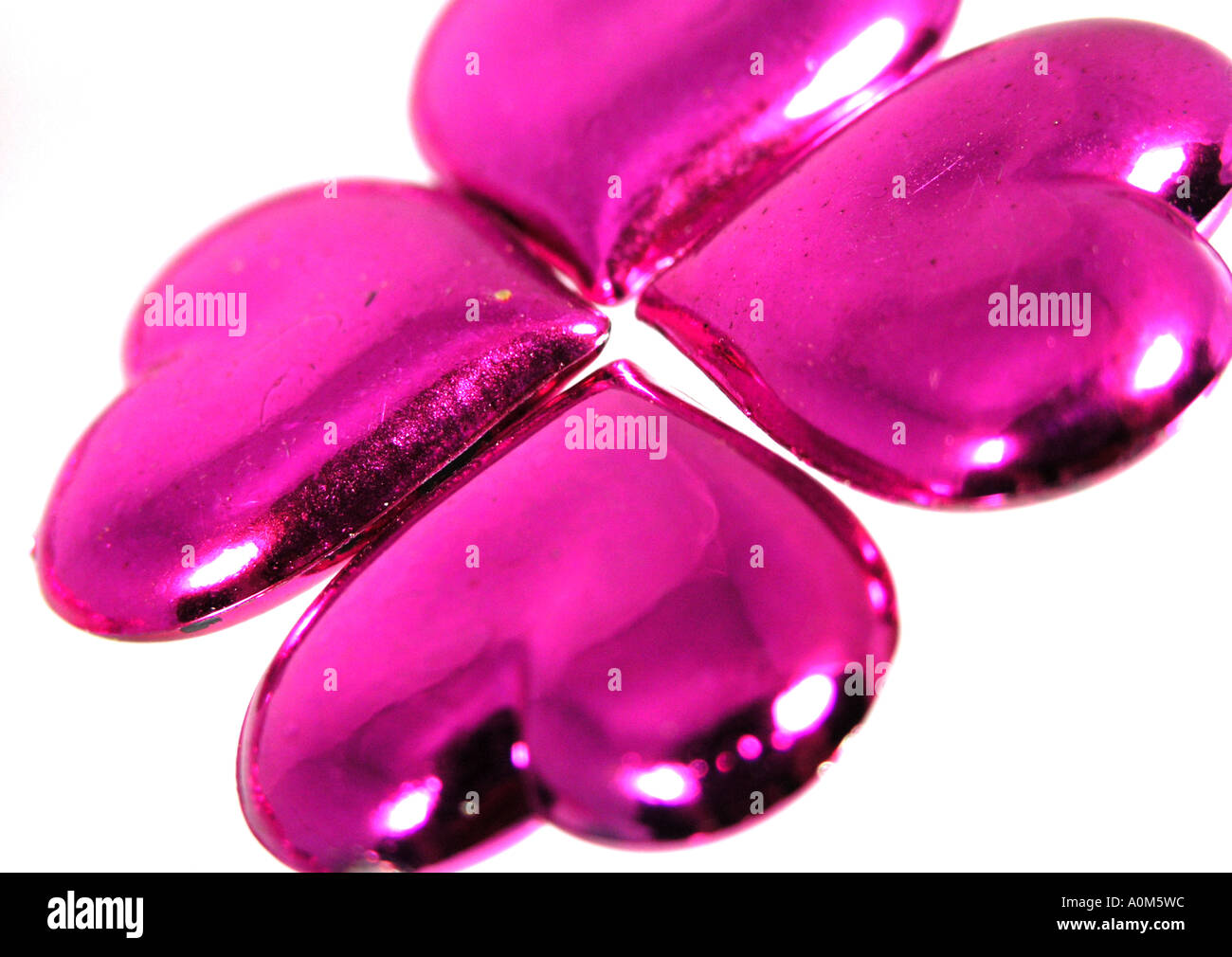 Pink Heart shapes Stock Photo - Alamy