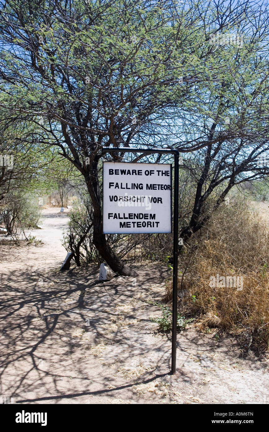 Beware of the Fallen Meteor Sign Hoba Meteorite Grootfontein Namibia ...